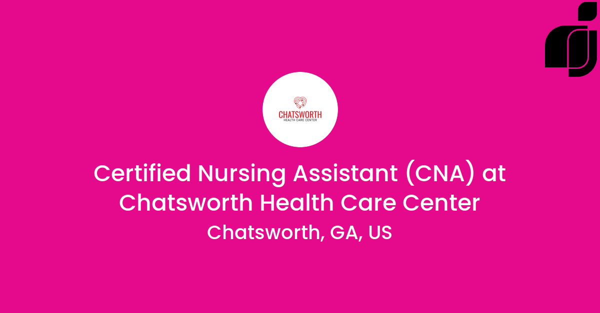 Certified Nursing Assistant Cna In Chatsworth Ga Us At Chatsworth