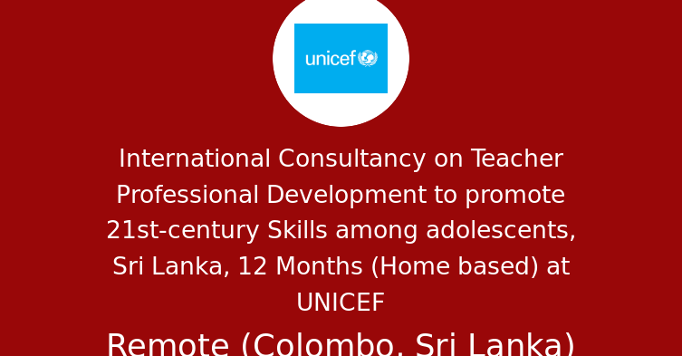 International Consultancy on Teacher Professional Development to ...