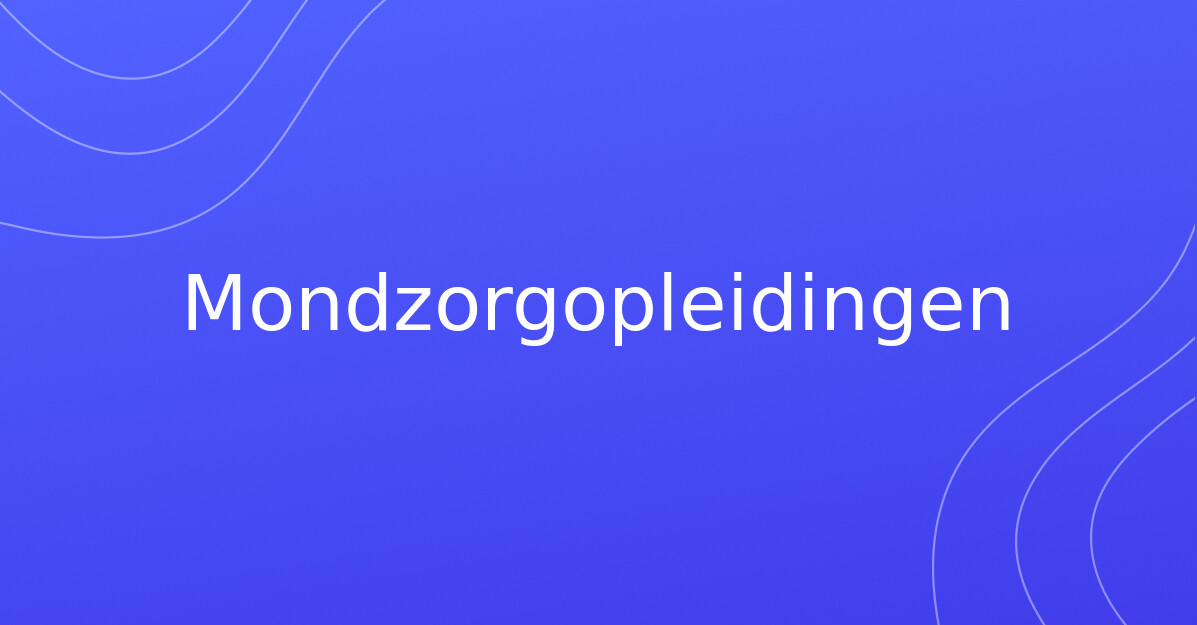 Hogeschool Utrecht Opleidingen - Mondzorgopleidingen