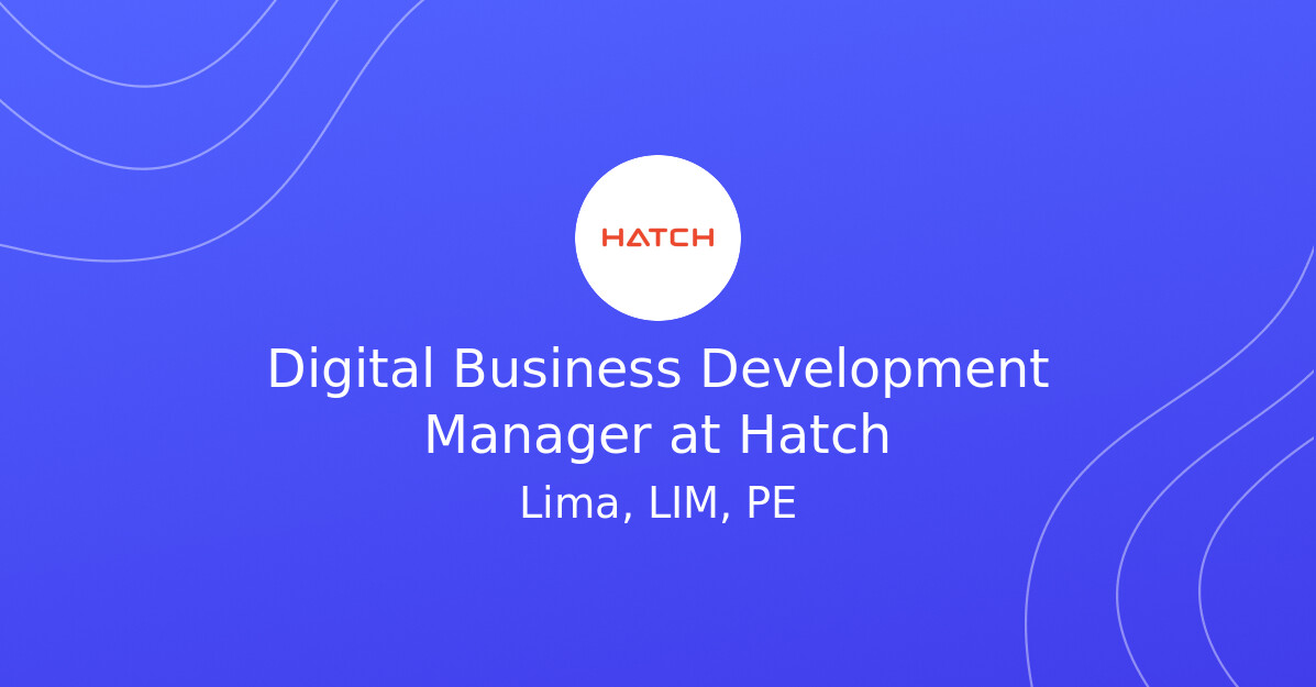 Digital Business Development Manager at Hatch - MINING.COM Jobs