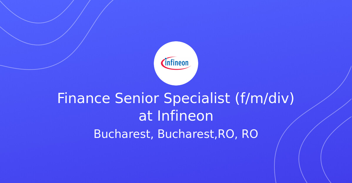 Finance Senior Specialist (f/m/div) vacancy at Infineon - Fluid Jobs