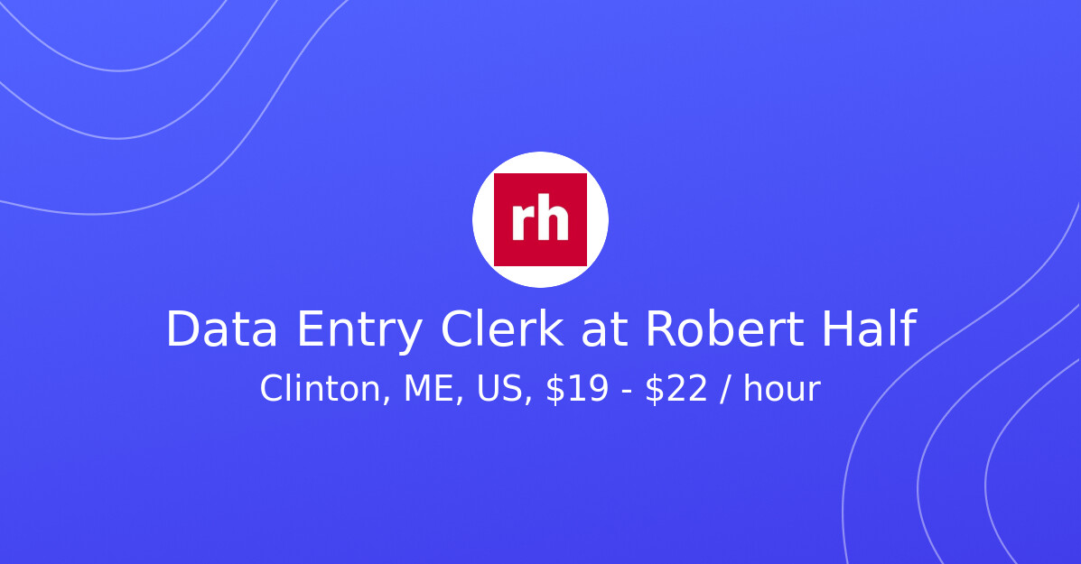 Robert Half Data Entry