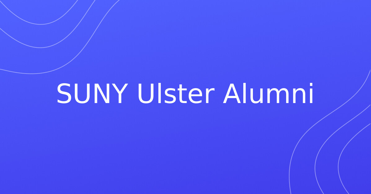 SUNY Ulster Alumni