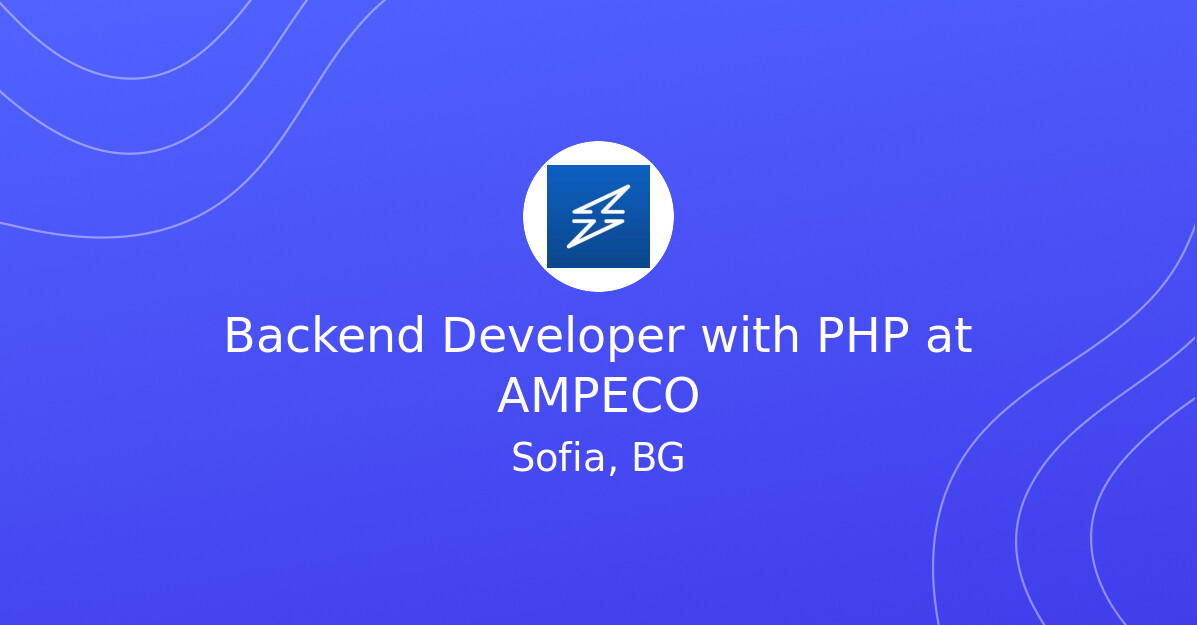 Backend Developer with PHP at AMPECO - EV.Careers