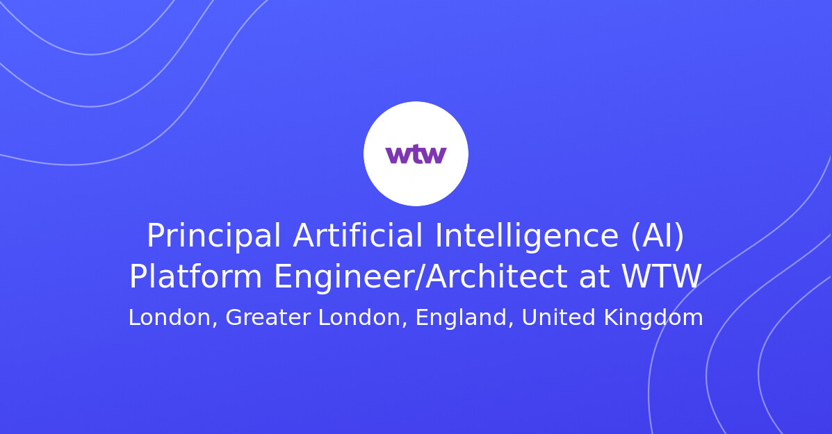 Principal Artificial Intelligence (AI) Platform Engineer/Architect at ...