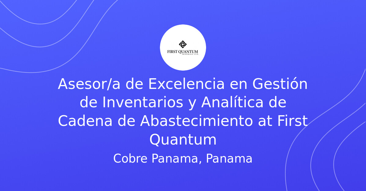 Asesor/a de Excelencia en Gestión de Inventarios y Analítica de Cadena ...