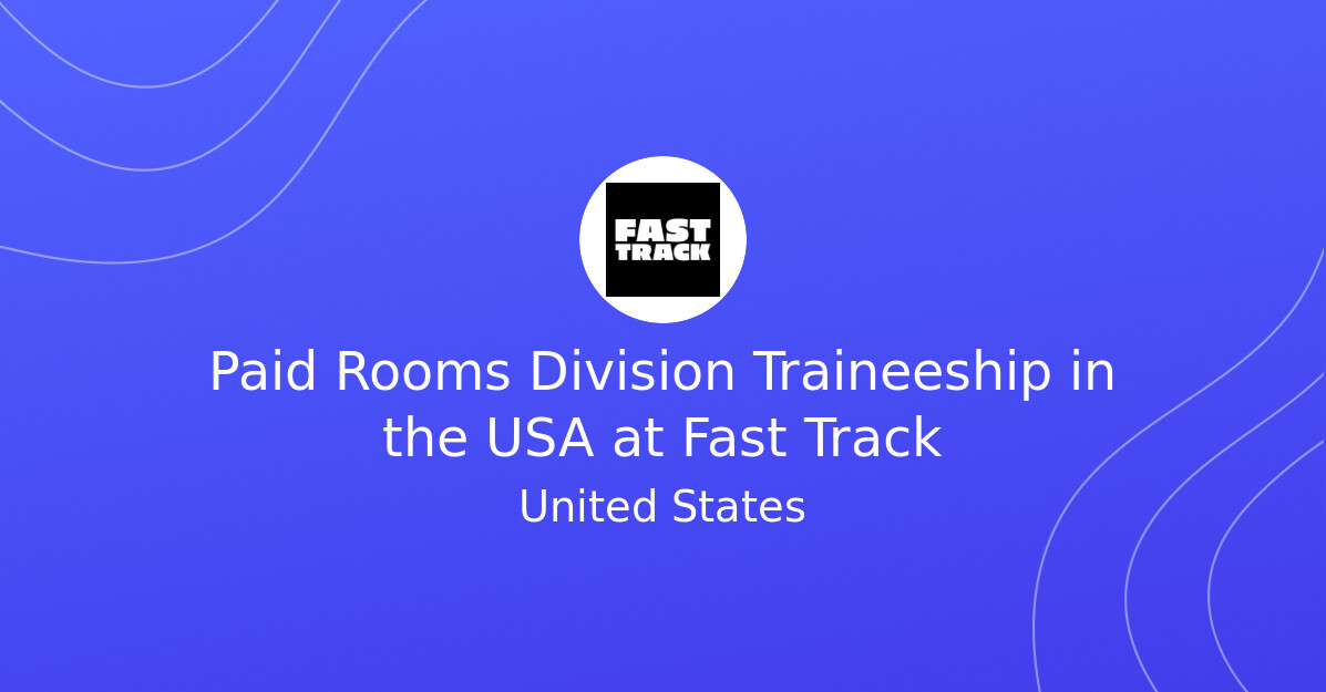 Paid Rooms Division Traineeship in the USA at Fast Track - ResortWork