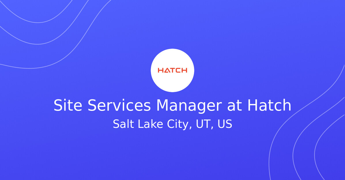 Site Services Manager at Hatch - MINING.COM Jobs