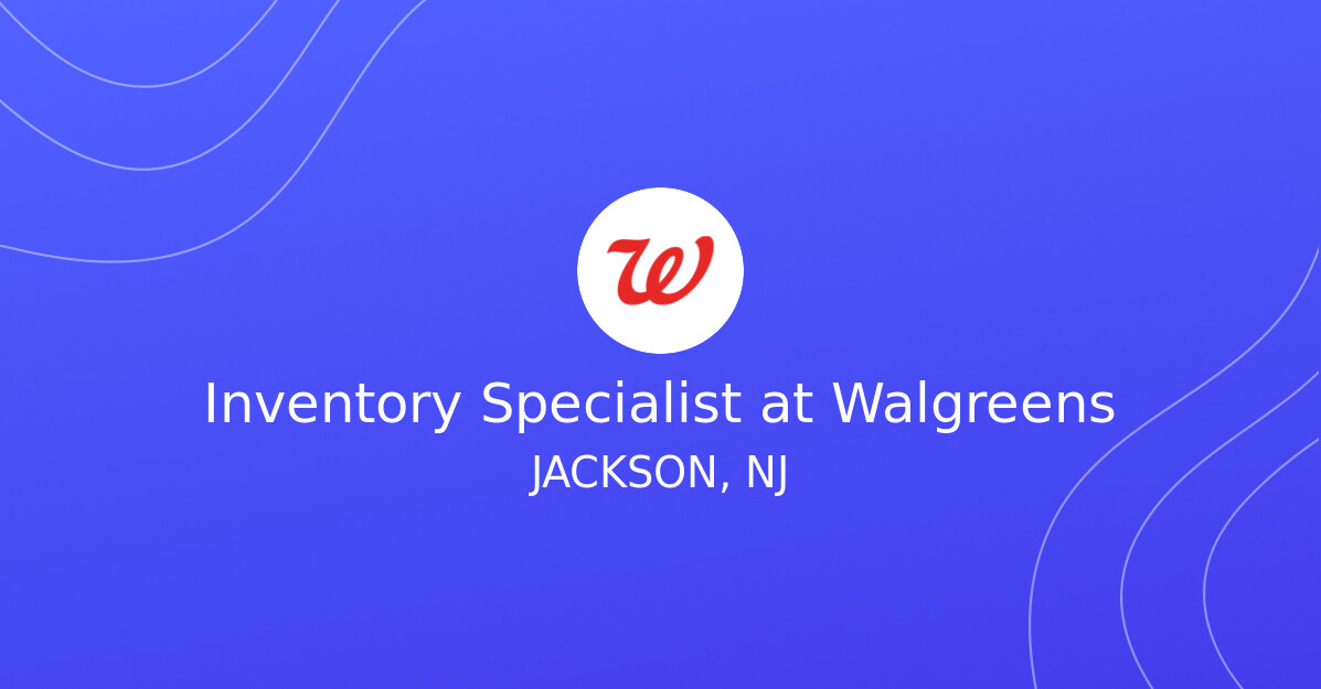 Inventory Specialist at Walgreens - Pharmaopportunities