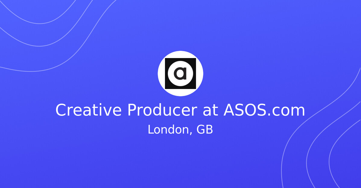 Creative Producer at ASOS.com - Diversity.co.uk