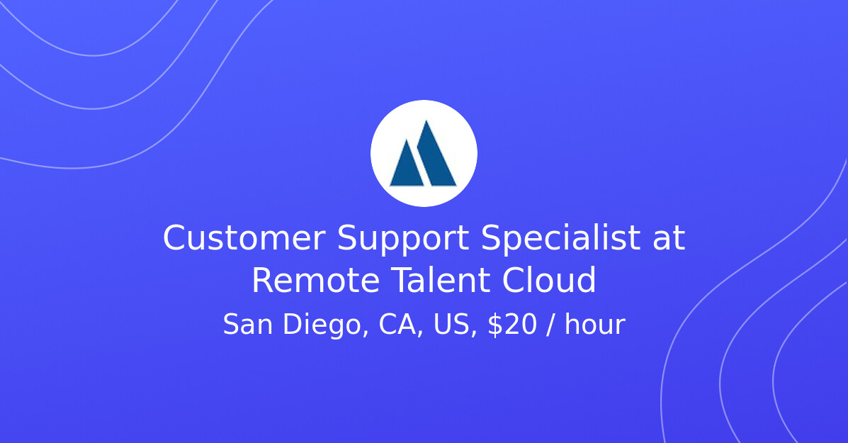 Customer Support Specialist at Remote Talent Cloud - Work From Home ...