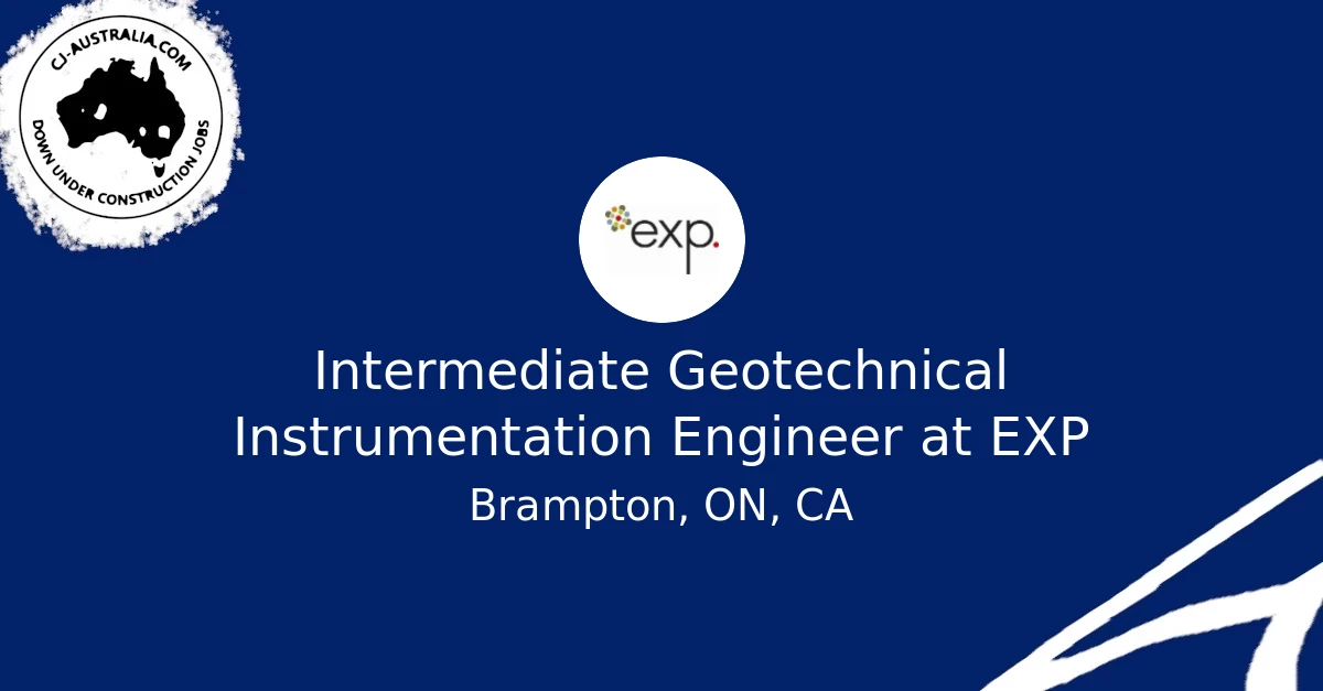 Intermediate Geotechnical Instrumentation Engineer at EXP ...