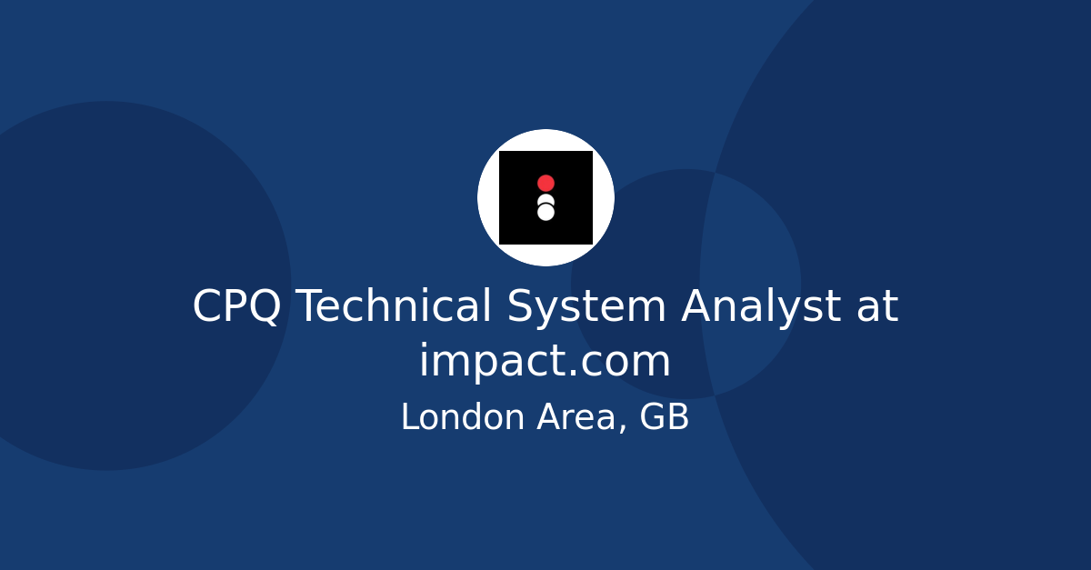 CPQ Technical System Analyst at impact.com - RevPath