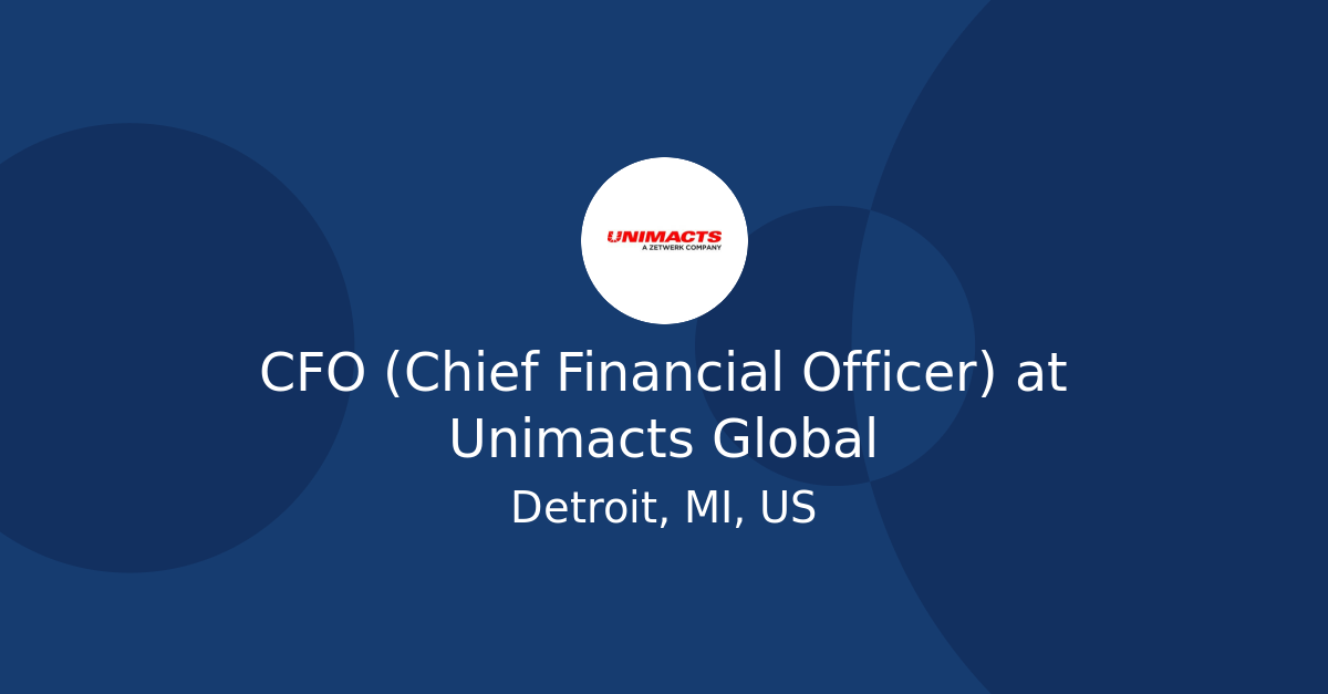 CFO (Chief Financial Officer) at Unimacts Global - RevPath