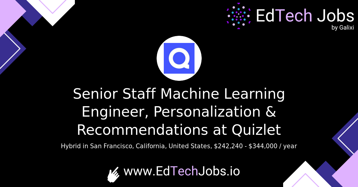 Senior Staff Machine Learning Engineer, Personalization ...