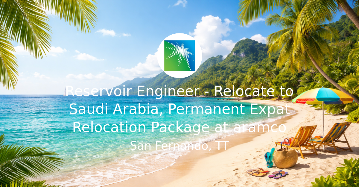 Reservoir Engineer - Relocate to Saudi Arabia, Permanent Expat ...
