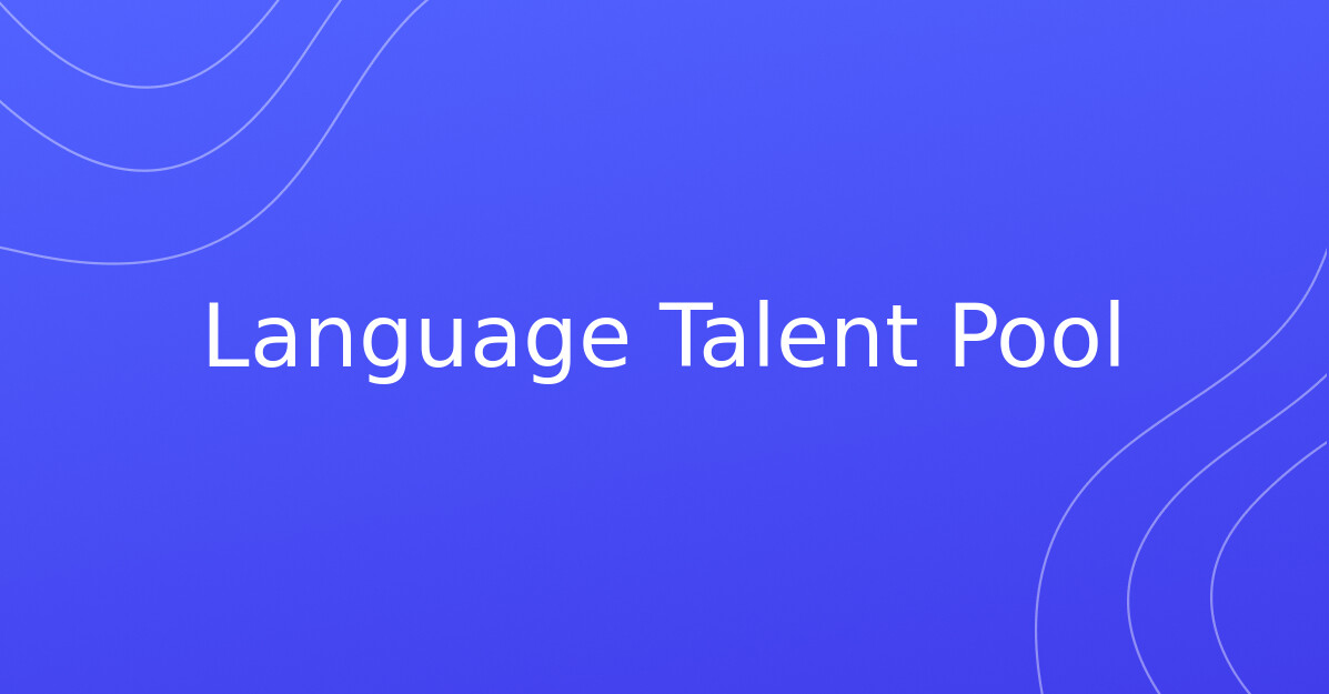 Language Talent Pool