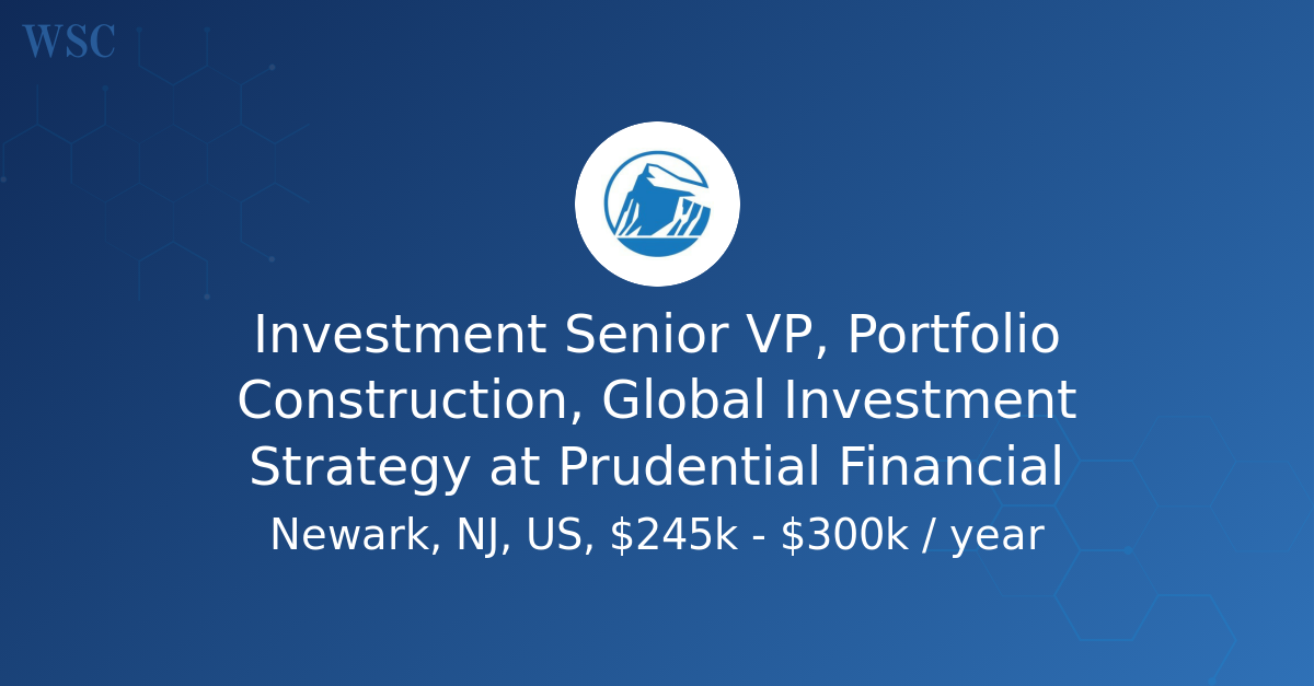 Investment Senior VP, Portfolio Construction, Global Investment ...