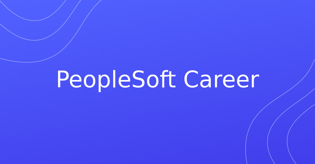 Create an Account - PeopleSoft Career