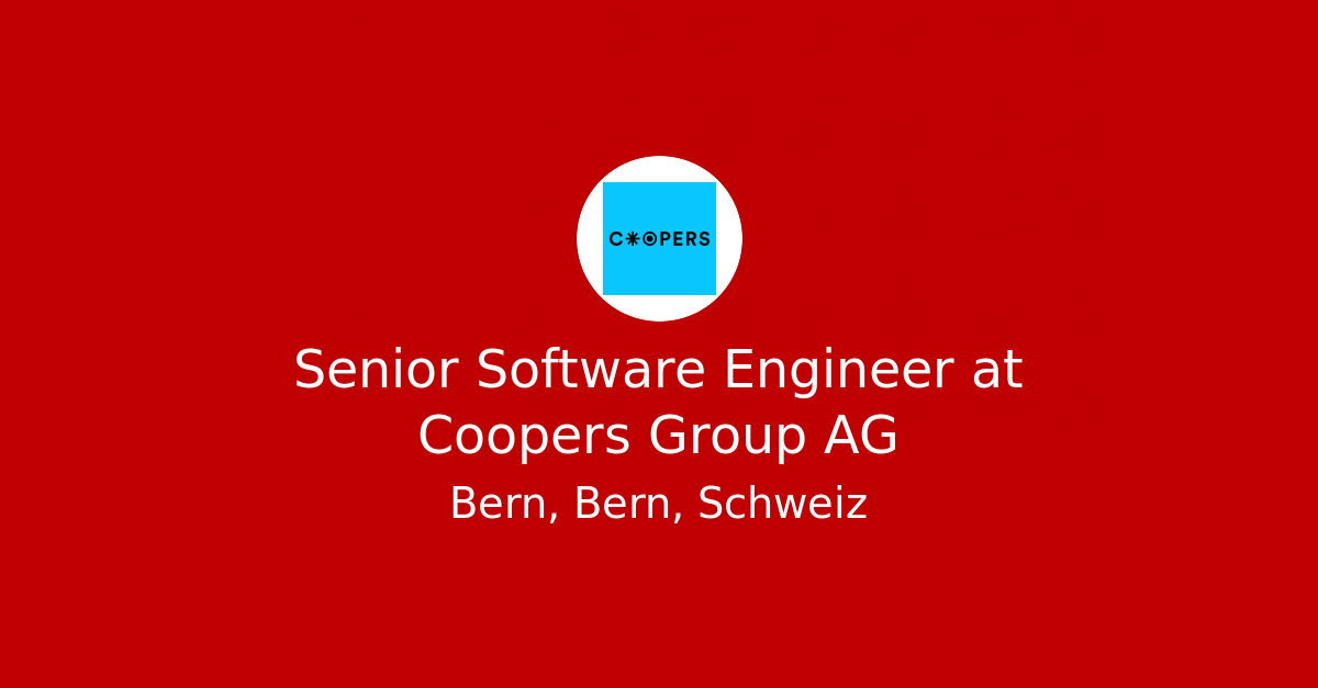 Senior Software Engineer
